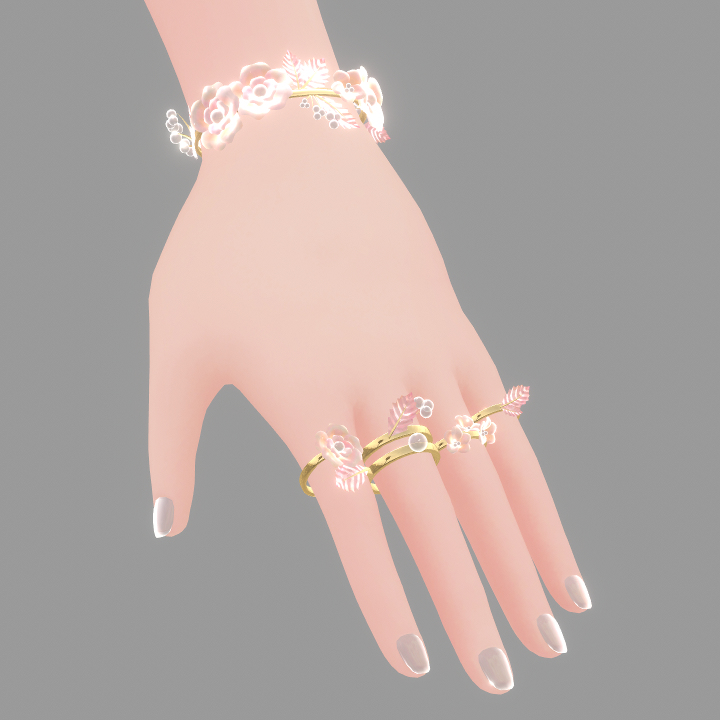 Flower Headband, Bracelet & Rings - Payhip