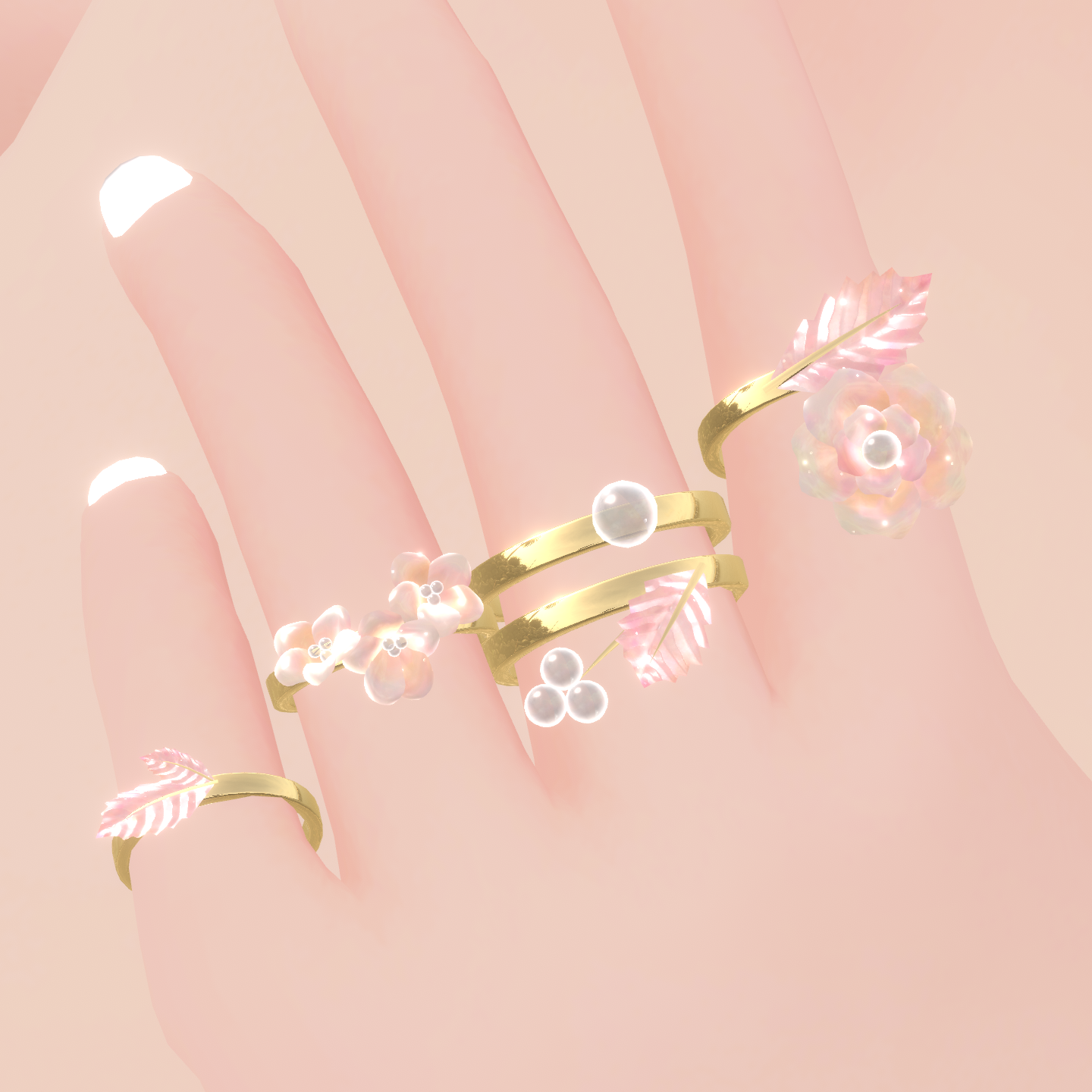 Flower Headband, Bracelet & Rings - Payhip