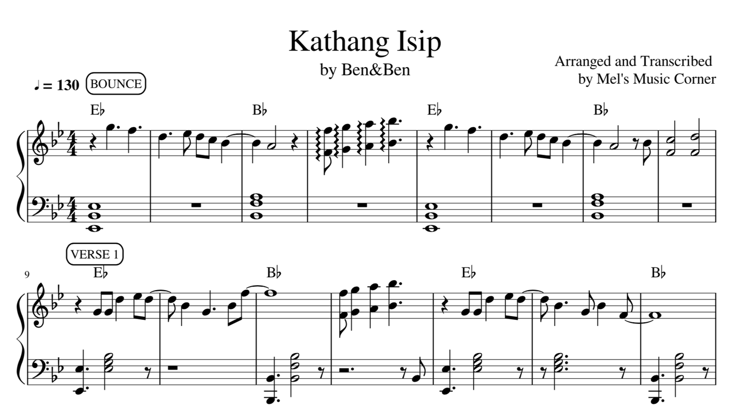 Kathang Isip by Ben& sheet music - Payhip