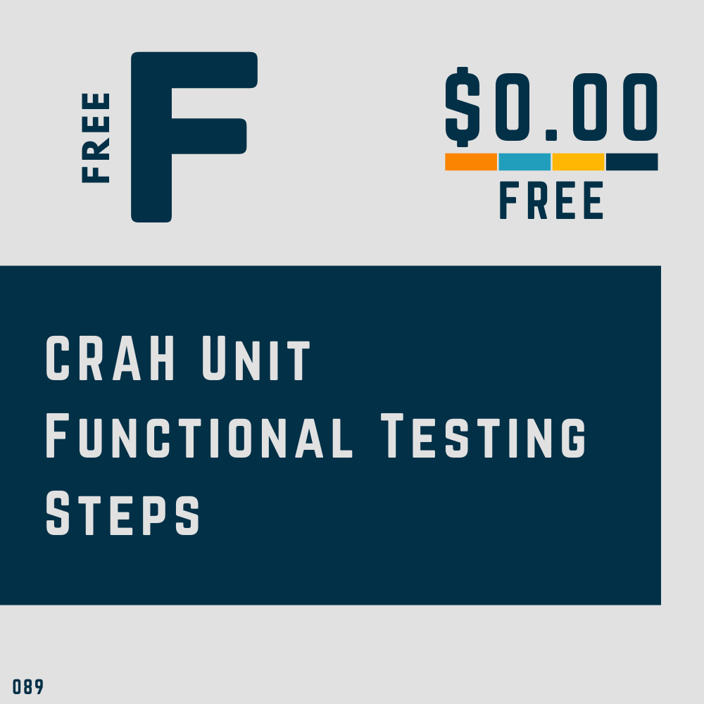 [089] CRAH Unit Functional Testing Steps - Payhip