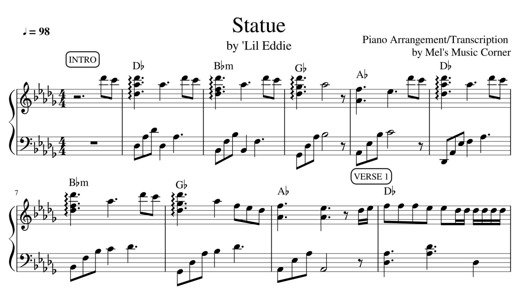 Statue by 'Lil Eddie sheet music - Payhip