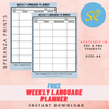Weekly Language Planner (Free) - Payhip