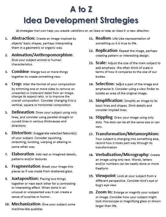 A-Z Creative Strategies PowerPoint and Strategies Handout - Payhip