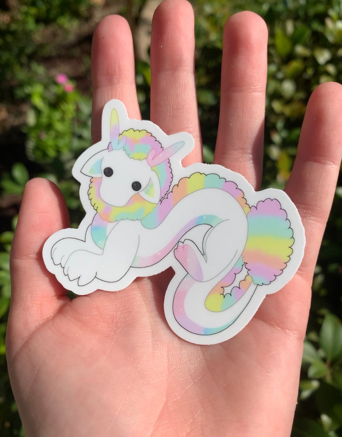 Rainbow Dragon Sticker Pastel Fantasy - Payhip