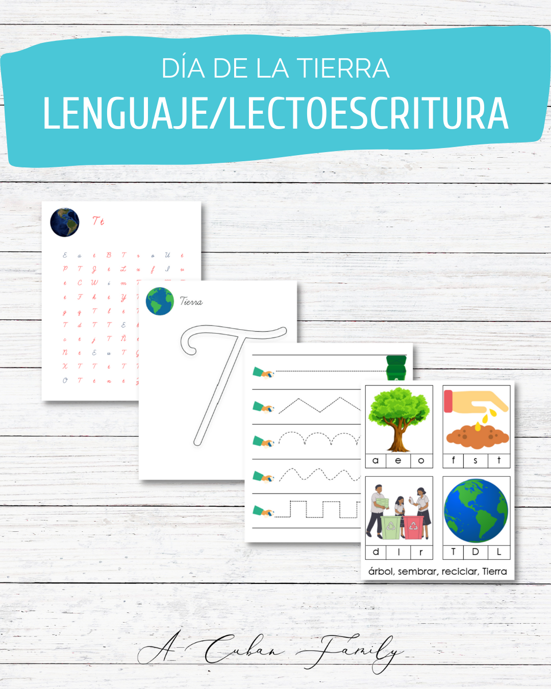 Día de la Tierra - Pack de actividades de lenguaje-lectoescritura - Payhip