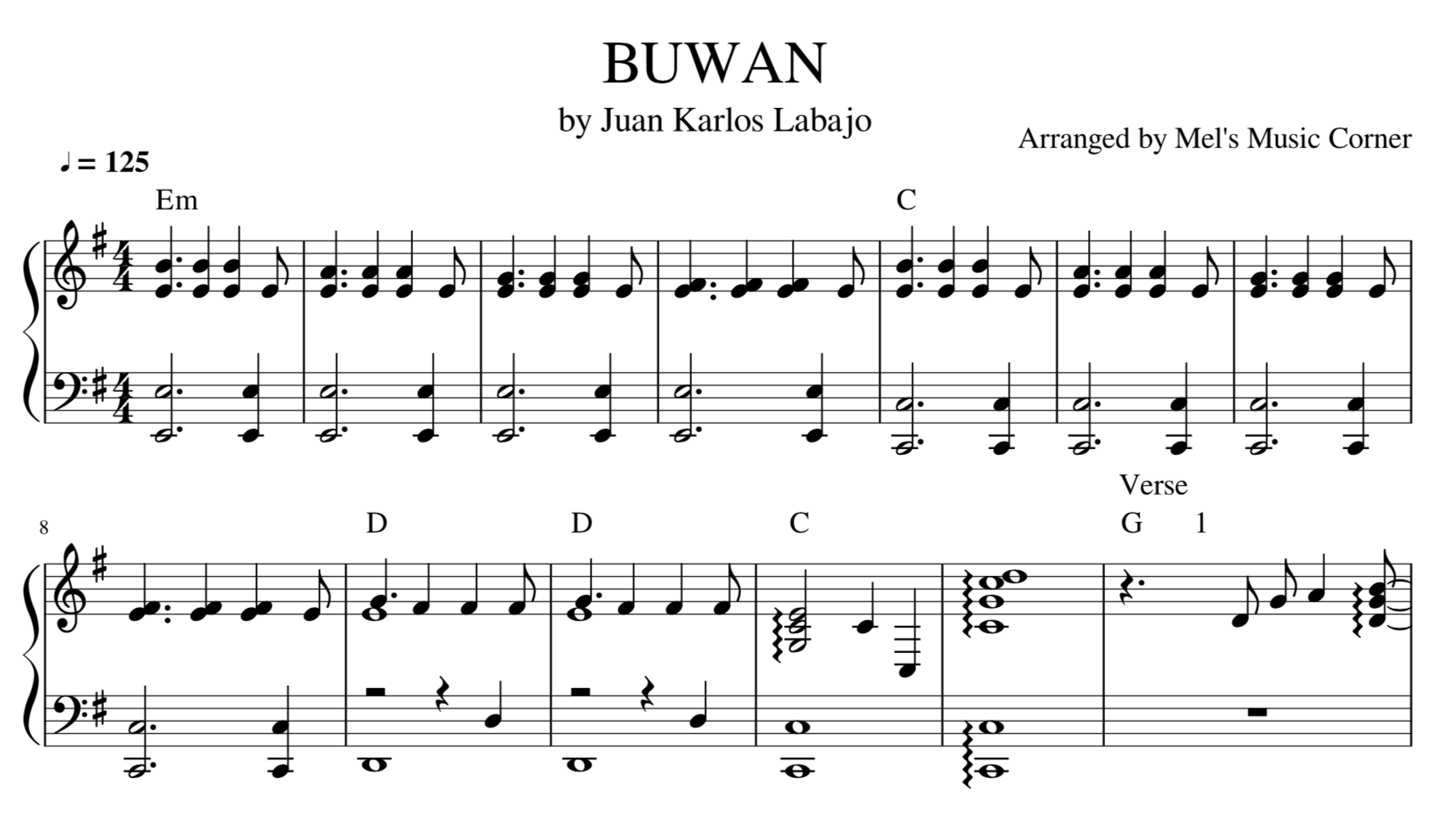 Buwan by Juan Karlos Labajo sheet music - Payhip