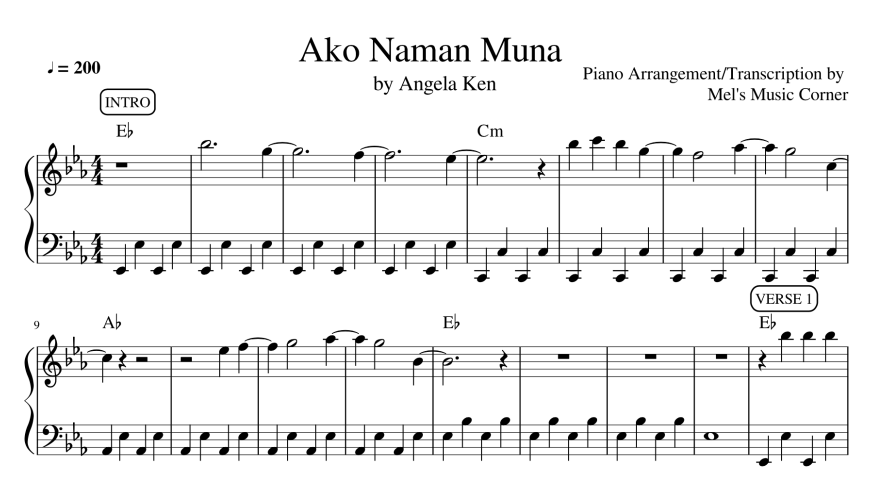 Ako Naman Muna by Angela Ken sheet music - Payhip