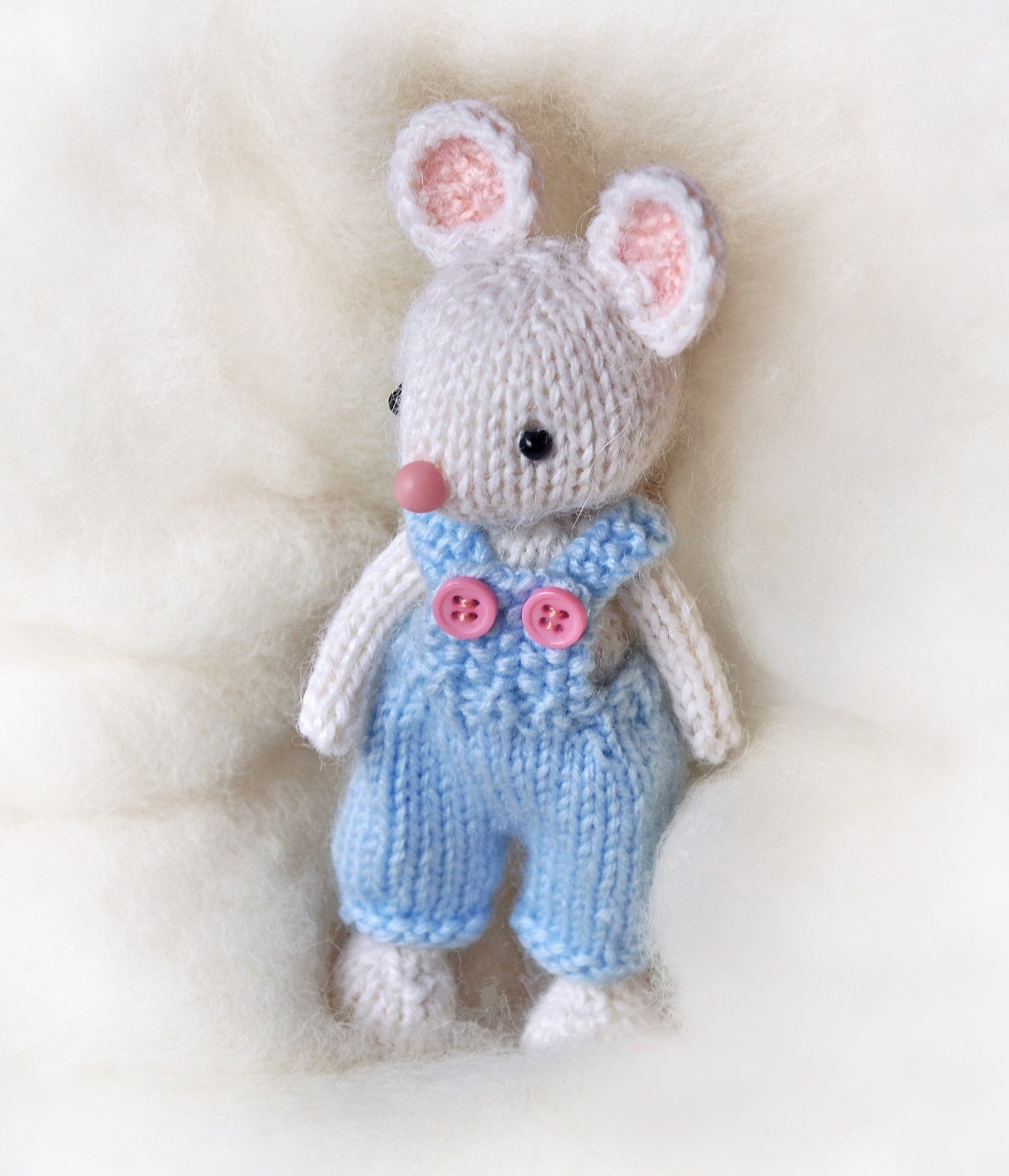 Toy mouse Knitting pattern PDF Knitted animal pattern Stuffed toy ...