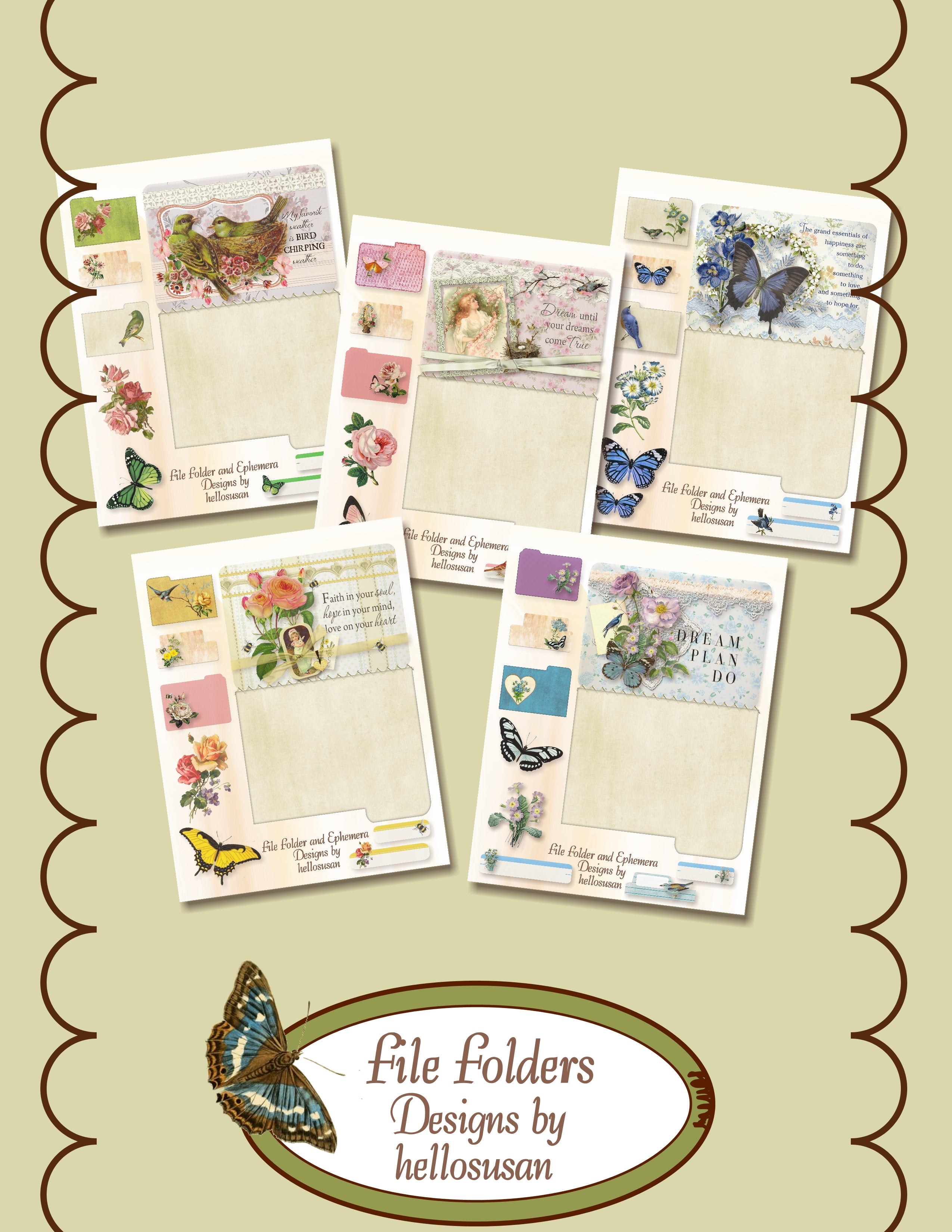 5.5 x 4. File Folders Digital Journal Kit - Payhip