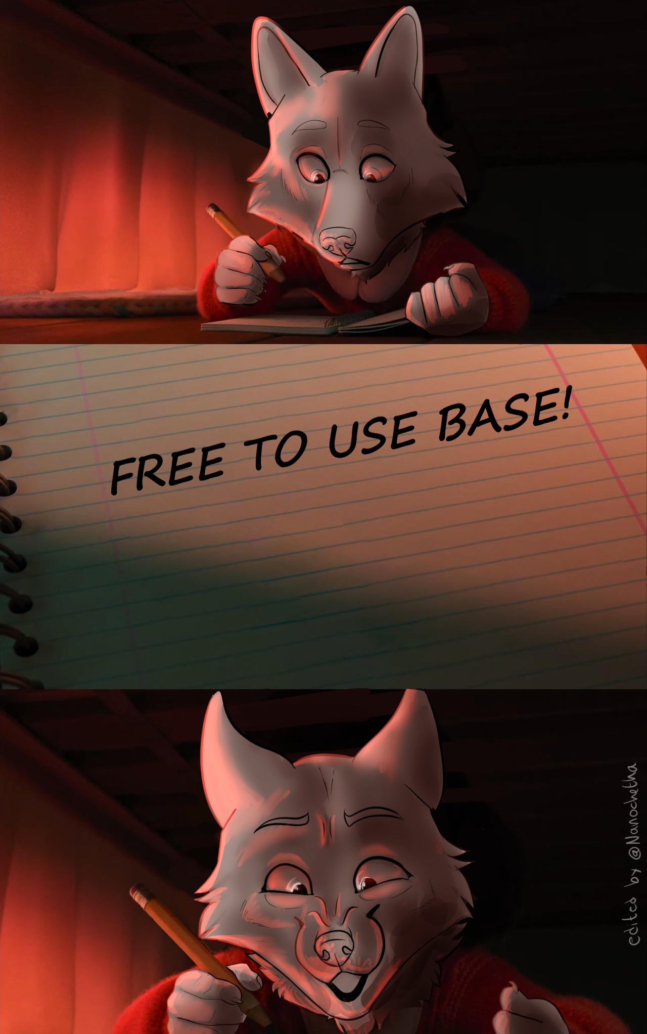 Free to use turning red meme FURRY VERSION-UPDATED LAYER FIX - Payhip