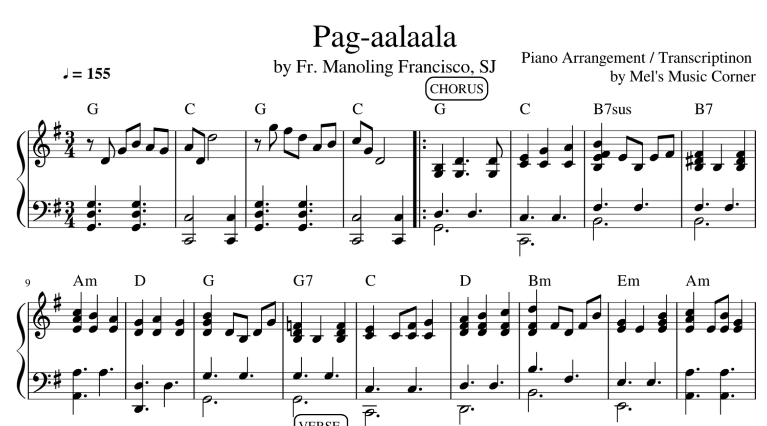 Santo by Fr. Manoling Francisco, SJ sheet music - Payhip