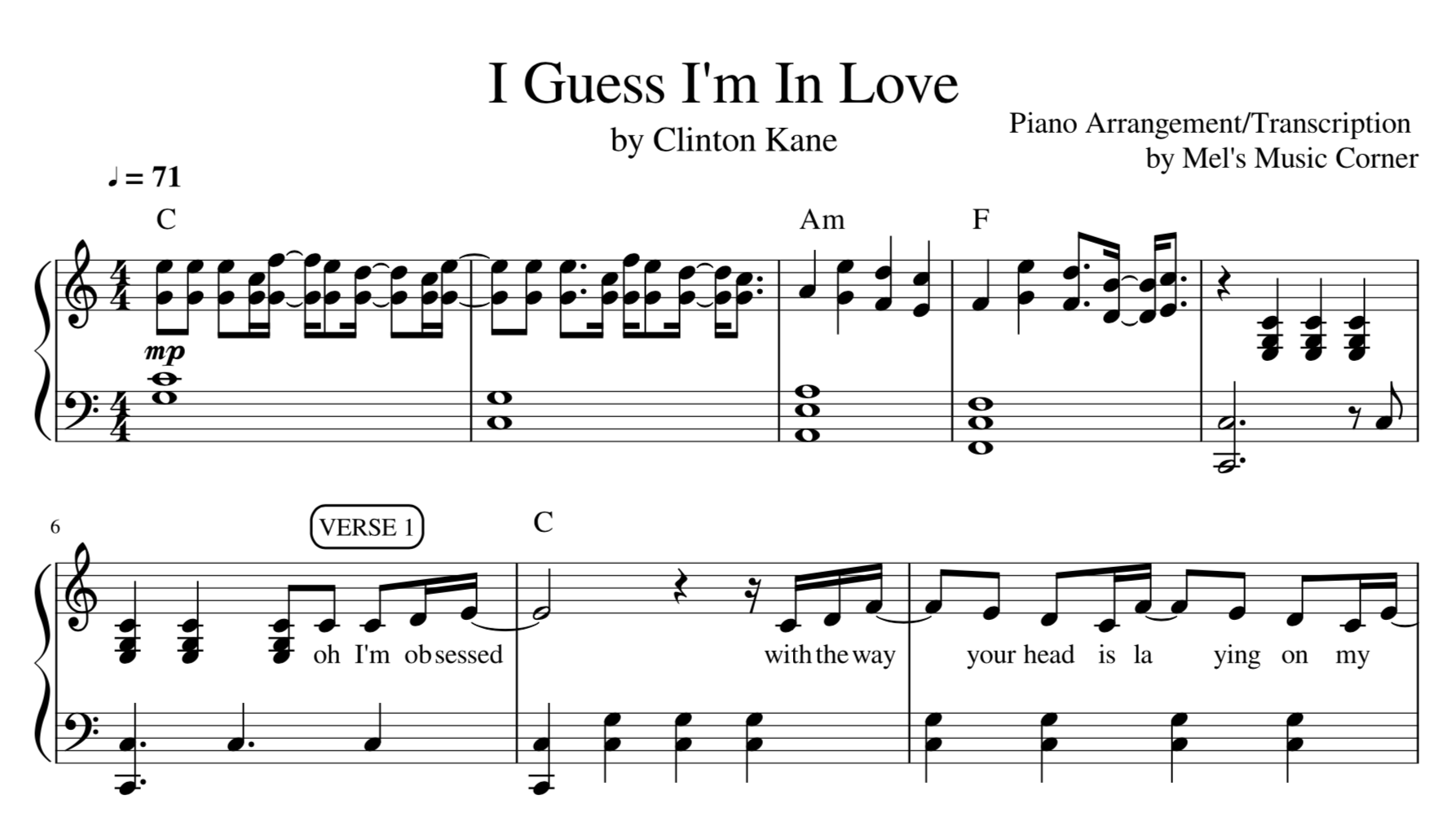 I Guess I'm In Love by Clinton Kane sheet music - Payhip