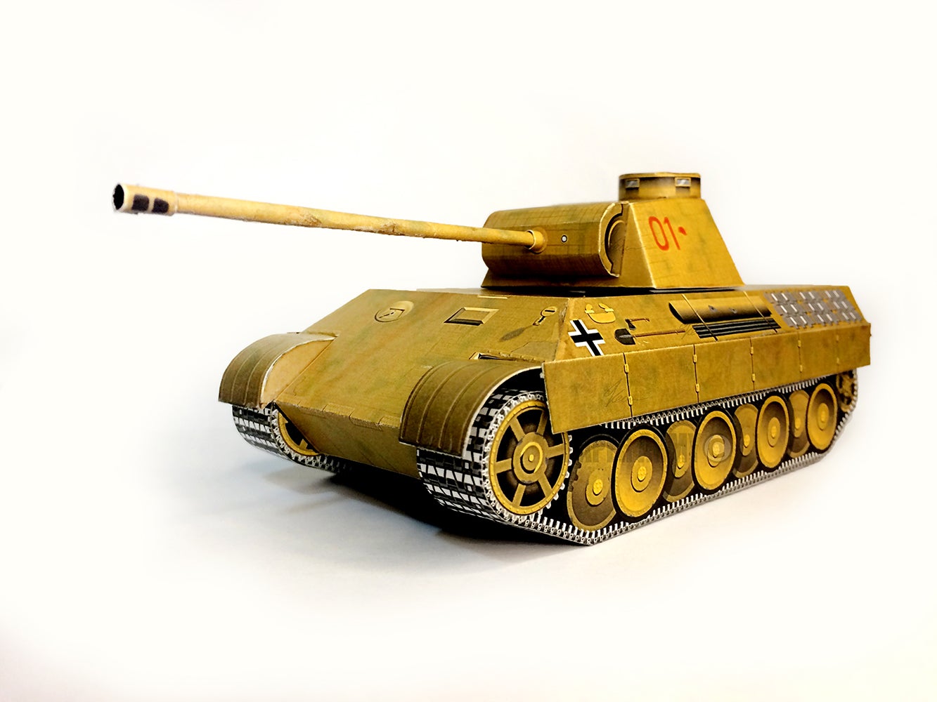 Paper Pzkpfw V Panther tank model kit - Payhip