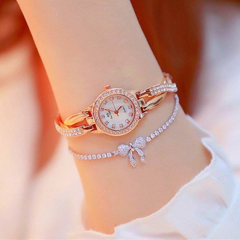 New trendy Women's Watches Wear Watches Women's Crystal Diamond Watches ...
