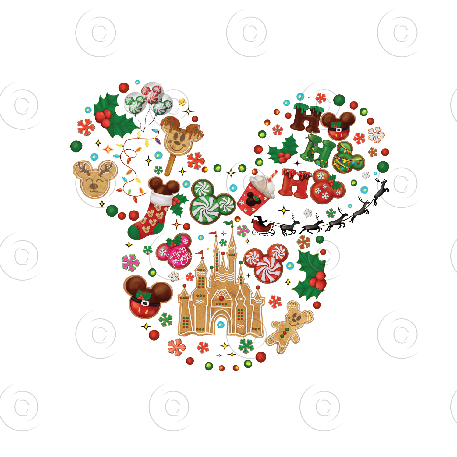 ChristChristmas digital paper,christmas paper pack, Gingerbread Magic ...