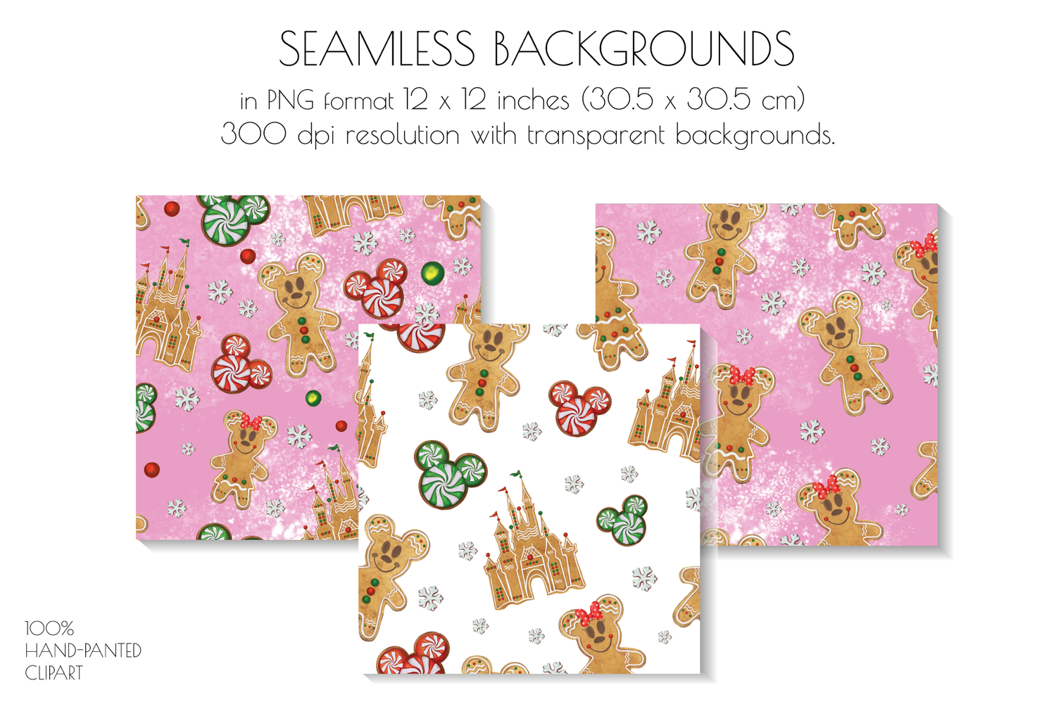ChristChristmas digital paper,christmas paper pack, Gingerbread Magic ...