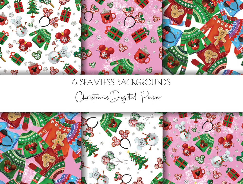 ChristChristmas digital paper,christmas paper pack, Gingerbread Magic ...