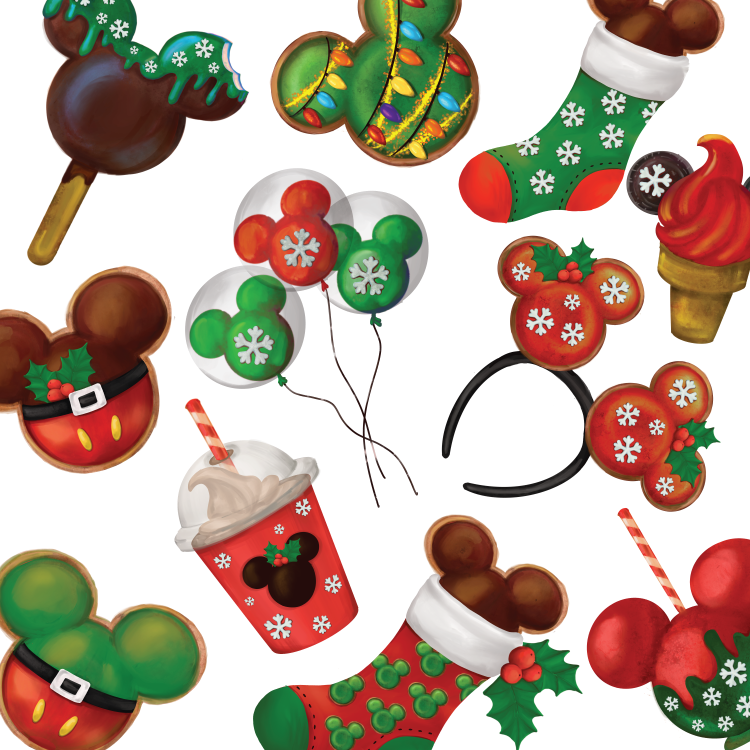 ChristChristmas digital paper,christmas paper pack, Gingerbread Magic ...