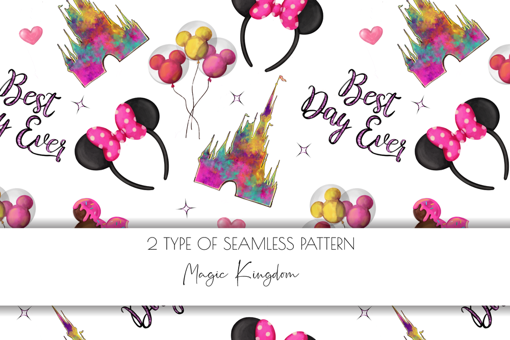 Disney digital paper, Mouse ears,digital paper, minnie mouse ears, Magic Kingdom,Sublimation ...