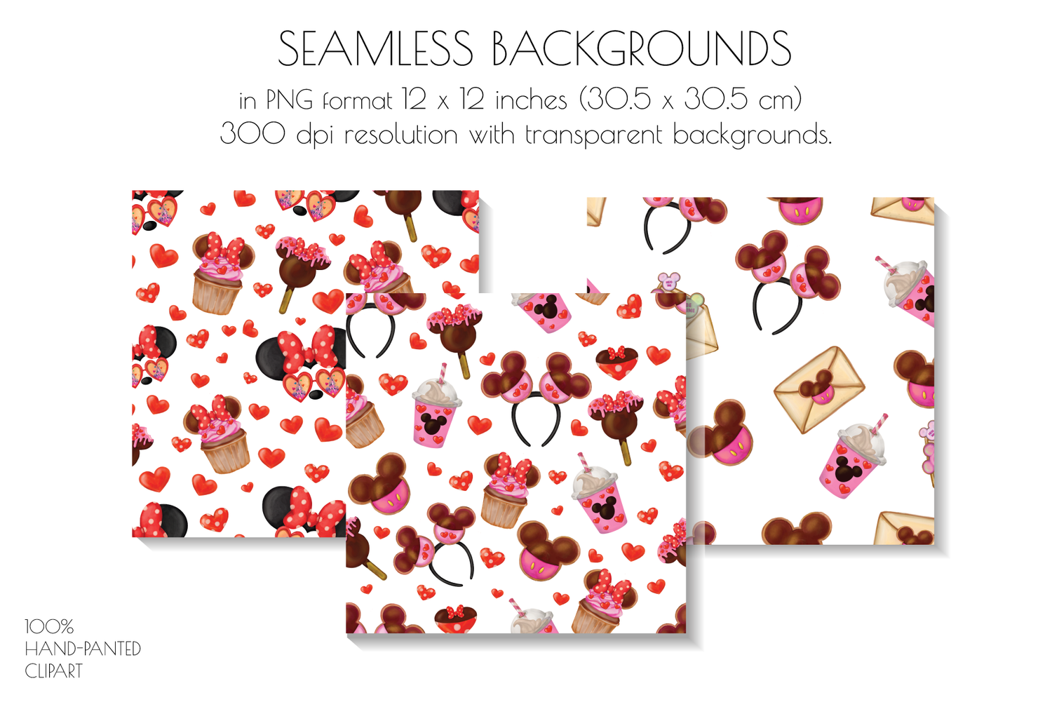 valentine digital paper, Mouse ears, valentine,digital paper, minnie ...