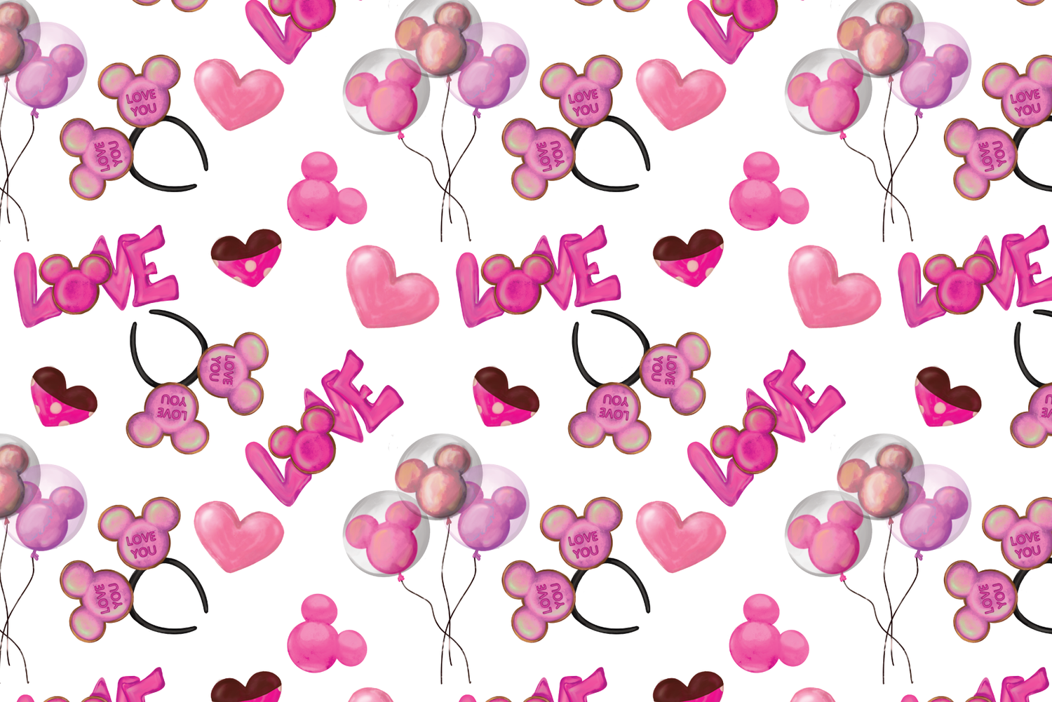 valentine digital paper, Mouse ears, valentine,digital paper, minnie ...