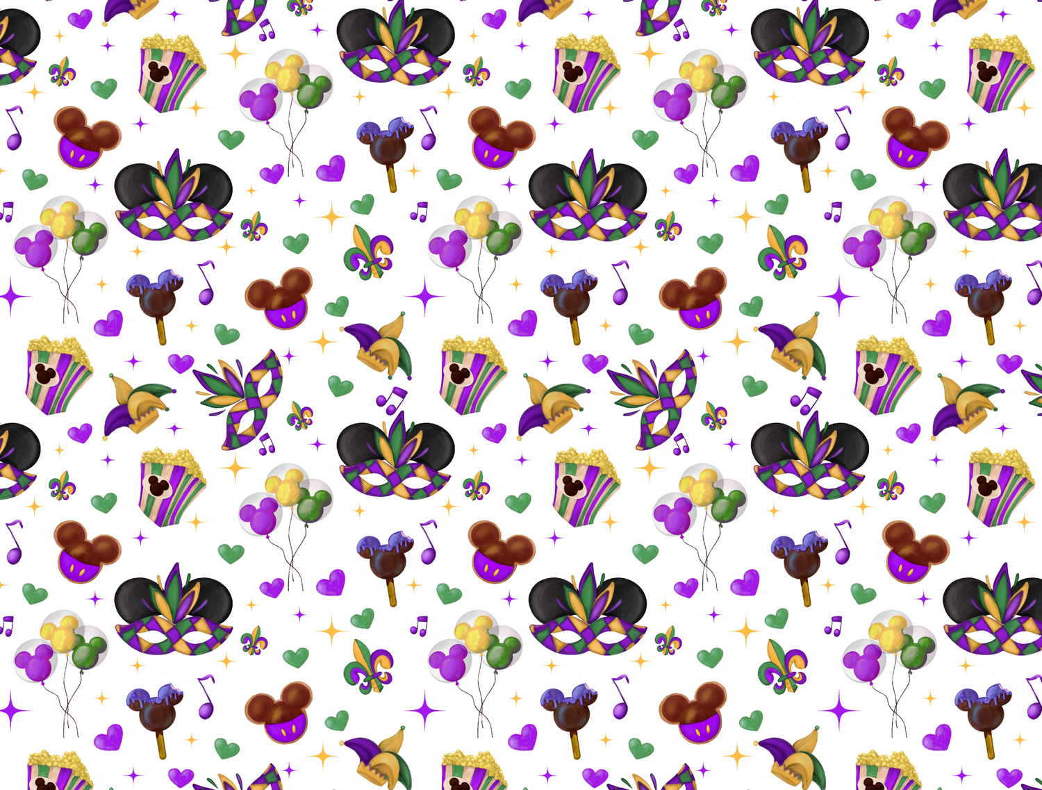 Mardi gras digital paper, Mouse ears, Mardi gras,digital paper, minnie ...