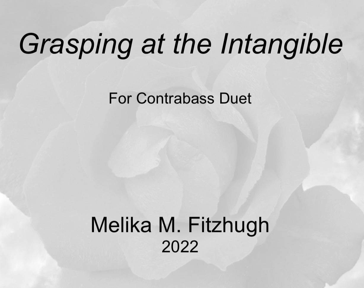 Grasping at the Intangible for Two Contrabasses (score and parts) - Payhip