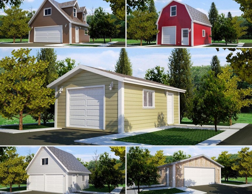 BARN & GARAGE PLANS PDF : OVER 100 OF TODAY'S BEST OUTBUILDINGS SINGLE ...