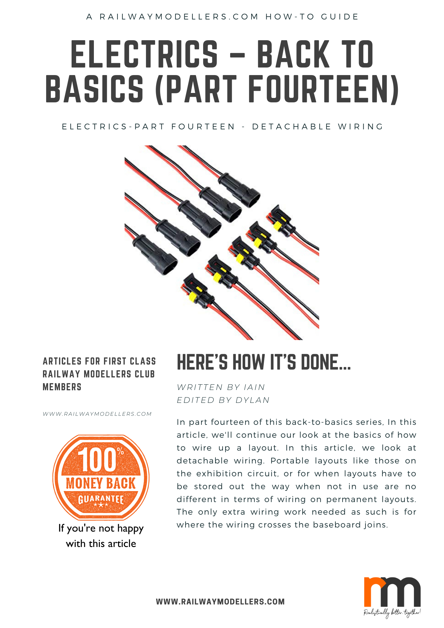 Model Railway Electronics - Detachable Wiring (Part 14)