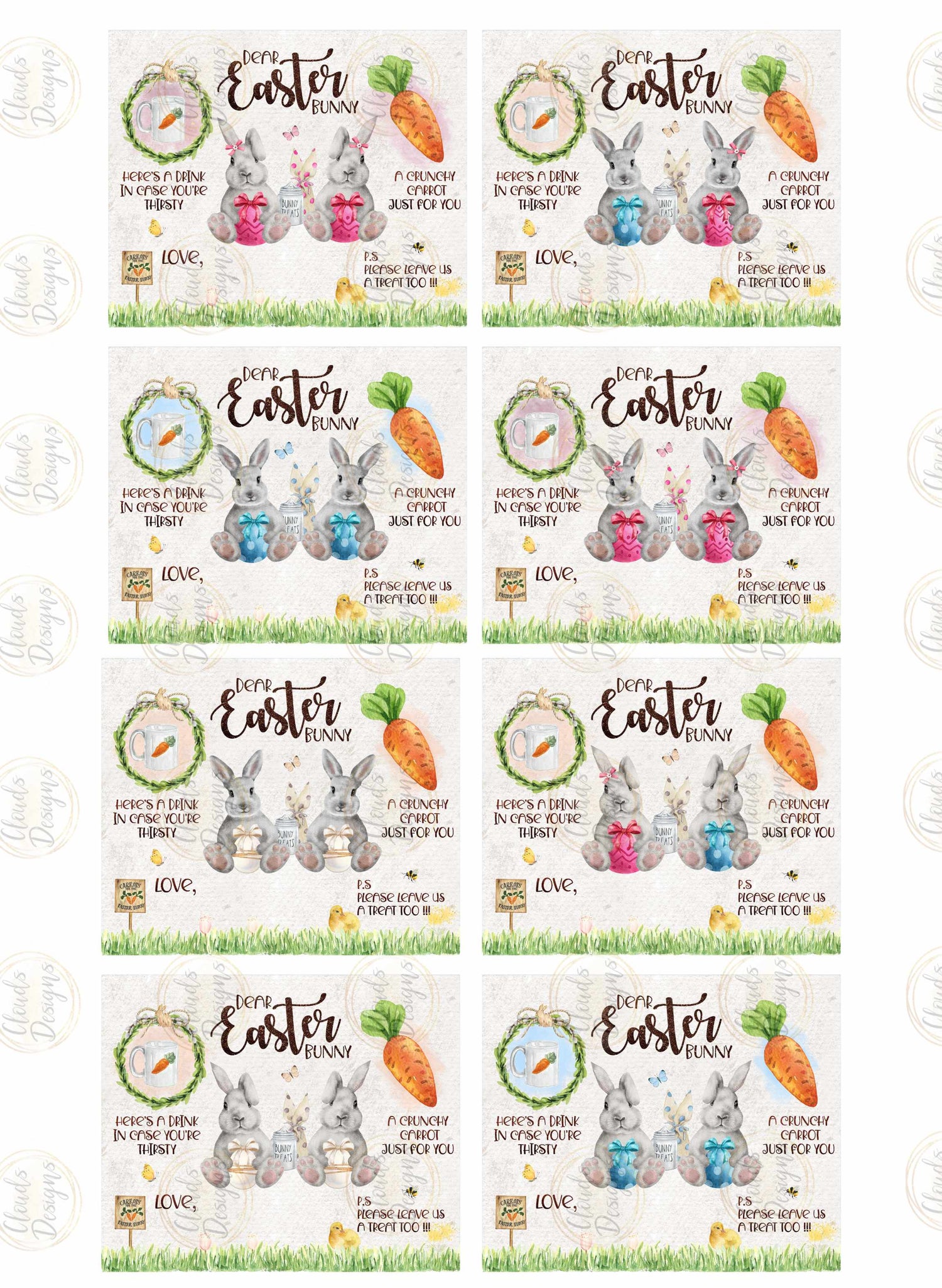 GREY BUNNY EASTER BUNDLE - Payhip