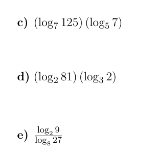 Changing the base of a logarithm worksheet (with solutions)