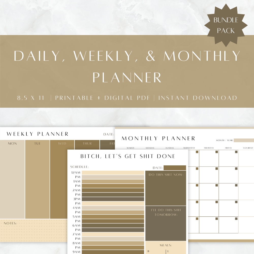 Planner Bundle - Coffee Mix - Payhip