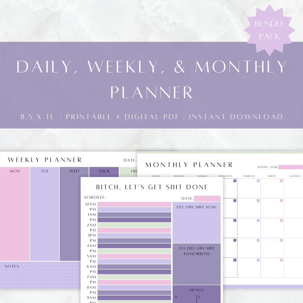 Planner Bundle - Orchid Lime - Payhip