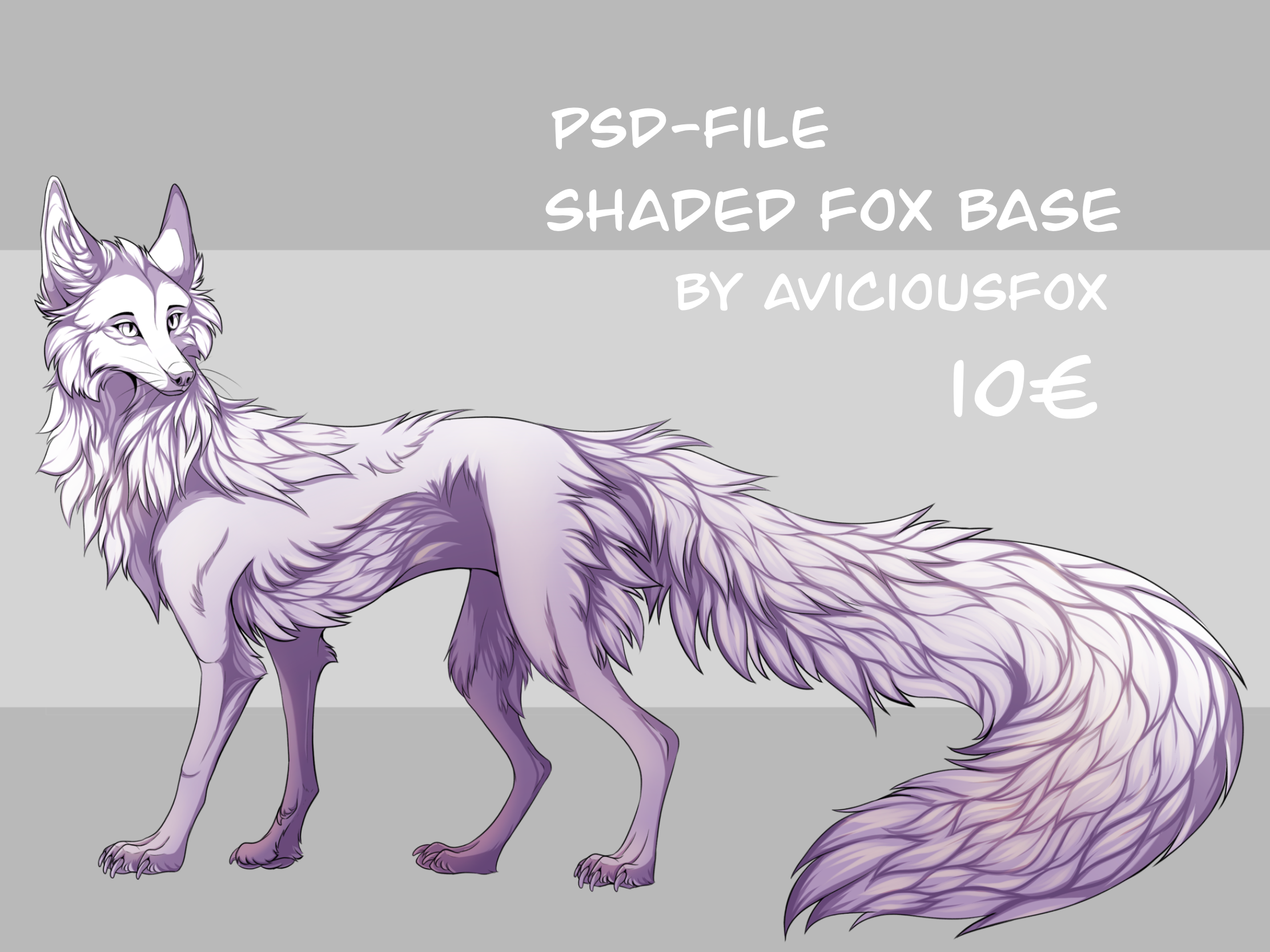Shaded Fox Base by AviciousFox - Payhip
