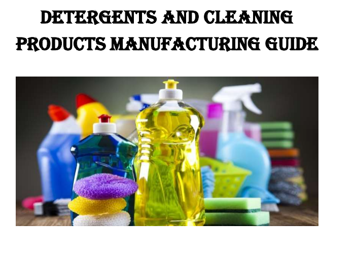 Detergents Manufacturing Guide - Payhip
