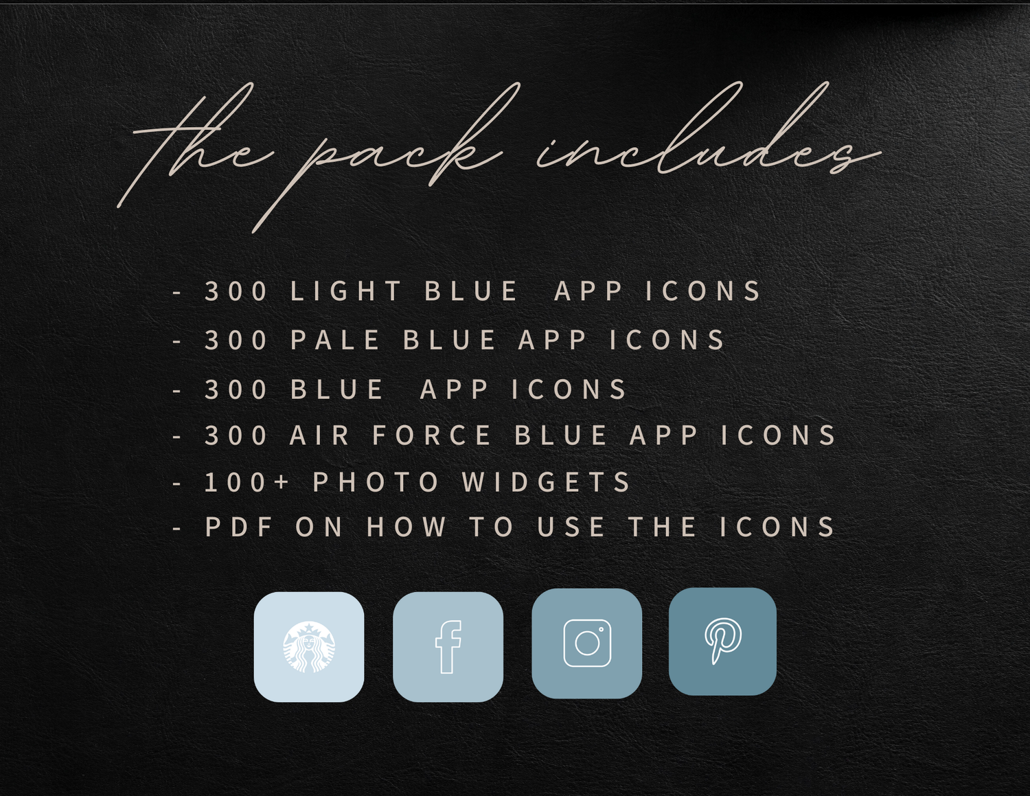 iOS 16 Blue Aesthetic App Icons Pack - Payhip