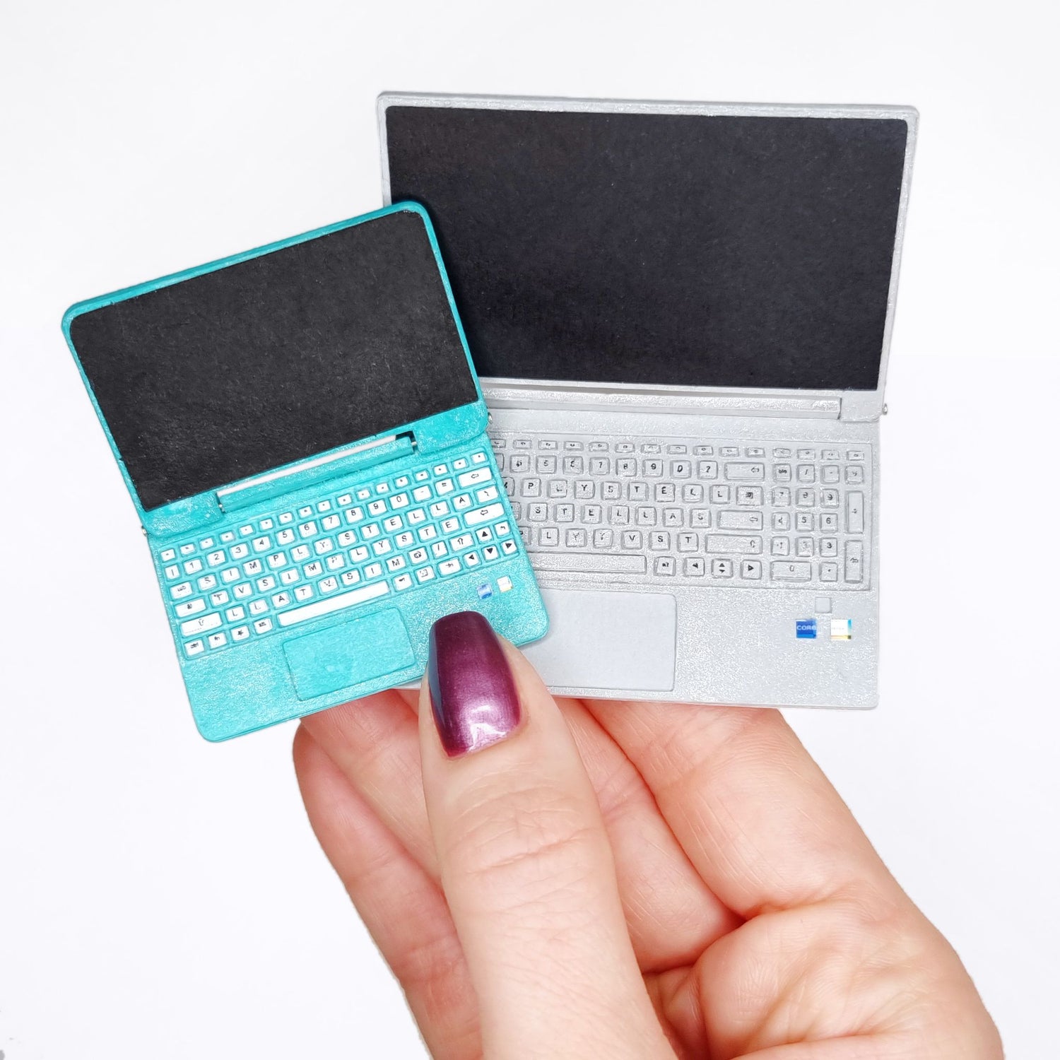 Miniature LAPTOPS for BARBIE DOLLS and DOLLHOUSE (2 STYLES) | SVG ...