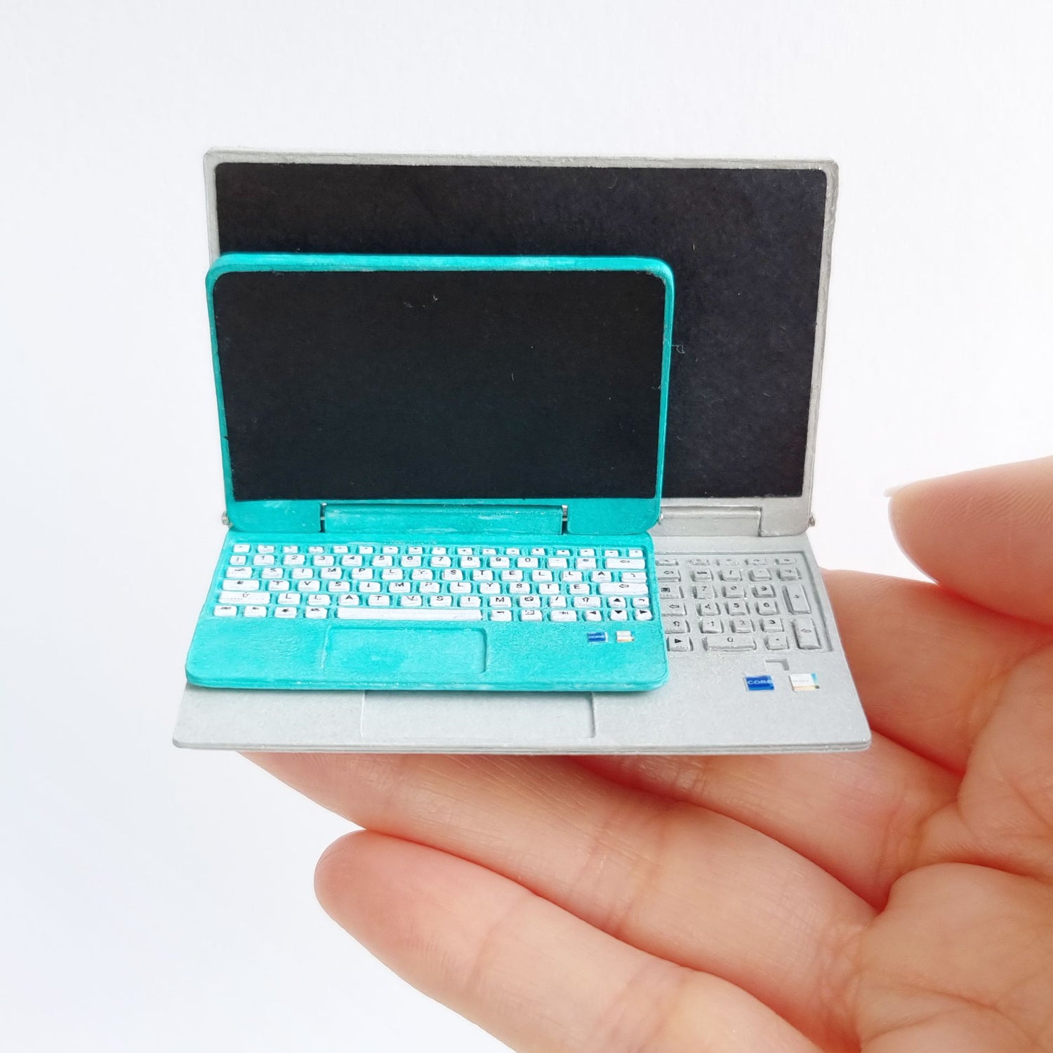 Miniature LAPTOPS for BARBIE DOLLS and DOLLHOUSE (2 STYLES) | SVG ...
