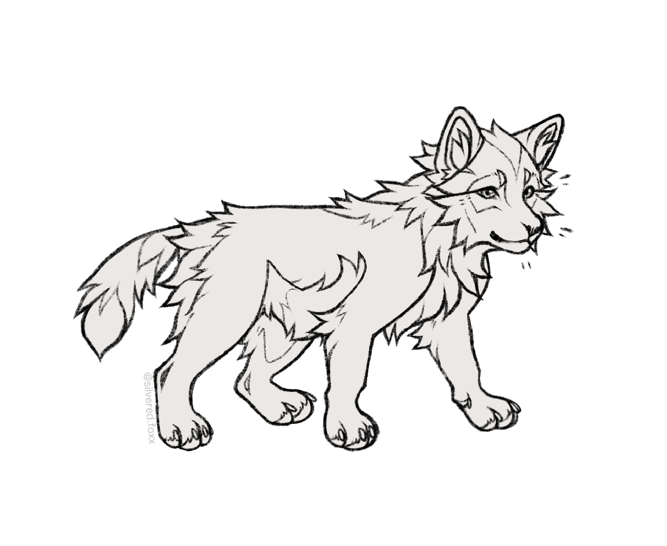 Silver’s Wolf pup lines - 1 - Payhip