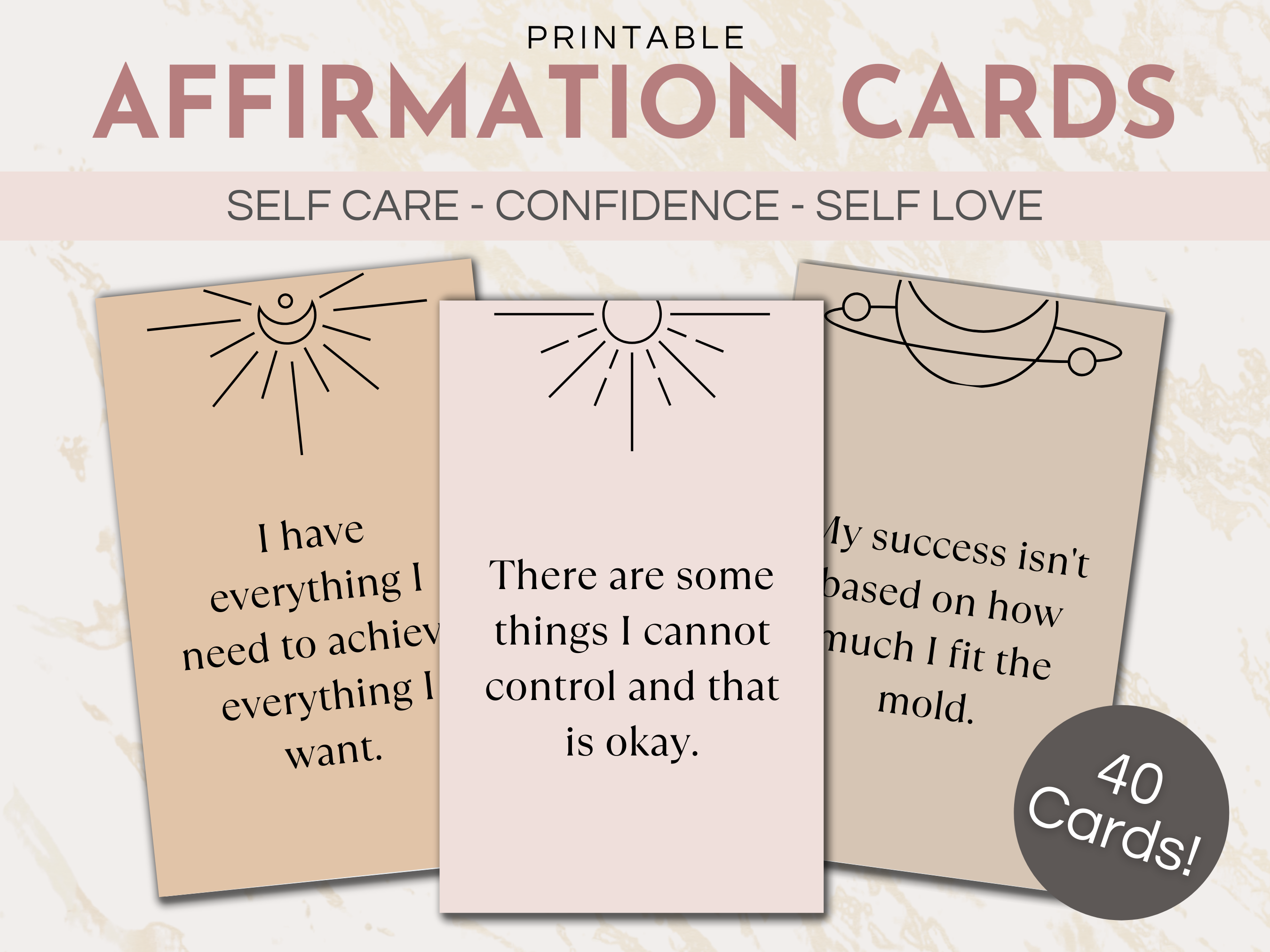 Positive Affirmation Cards