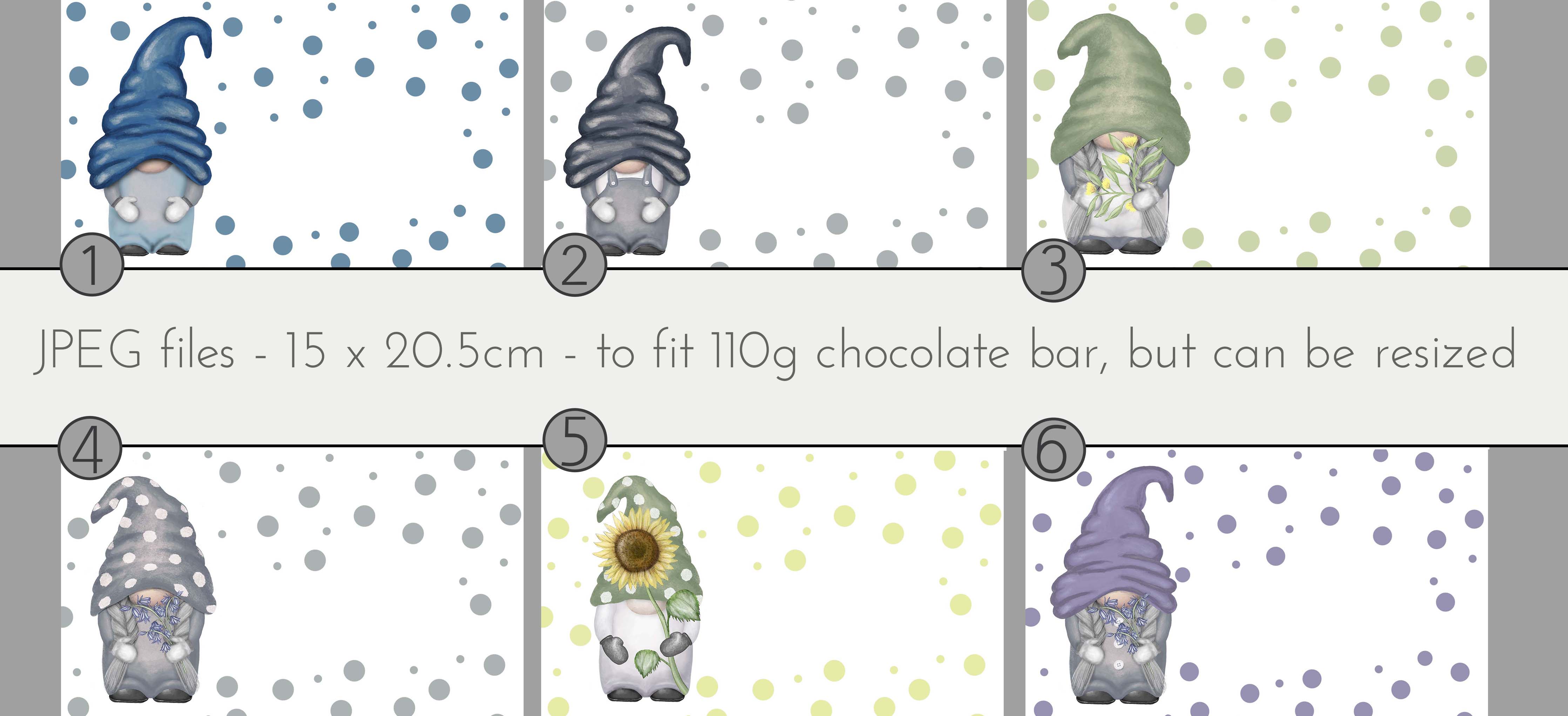 Chocolate wrapper set - Generic - Gonks - Payhip