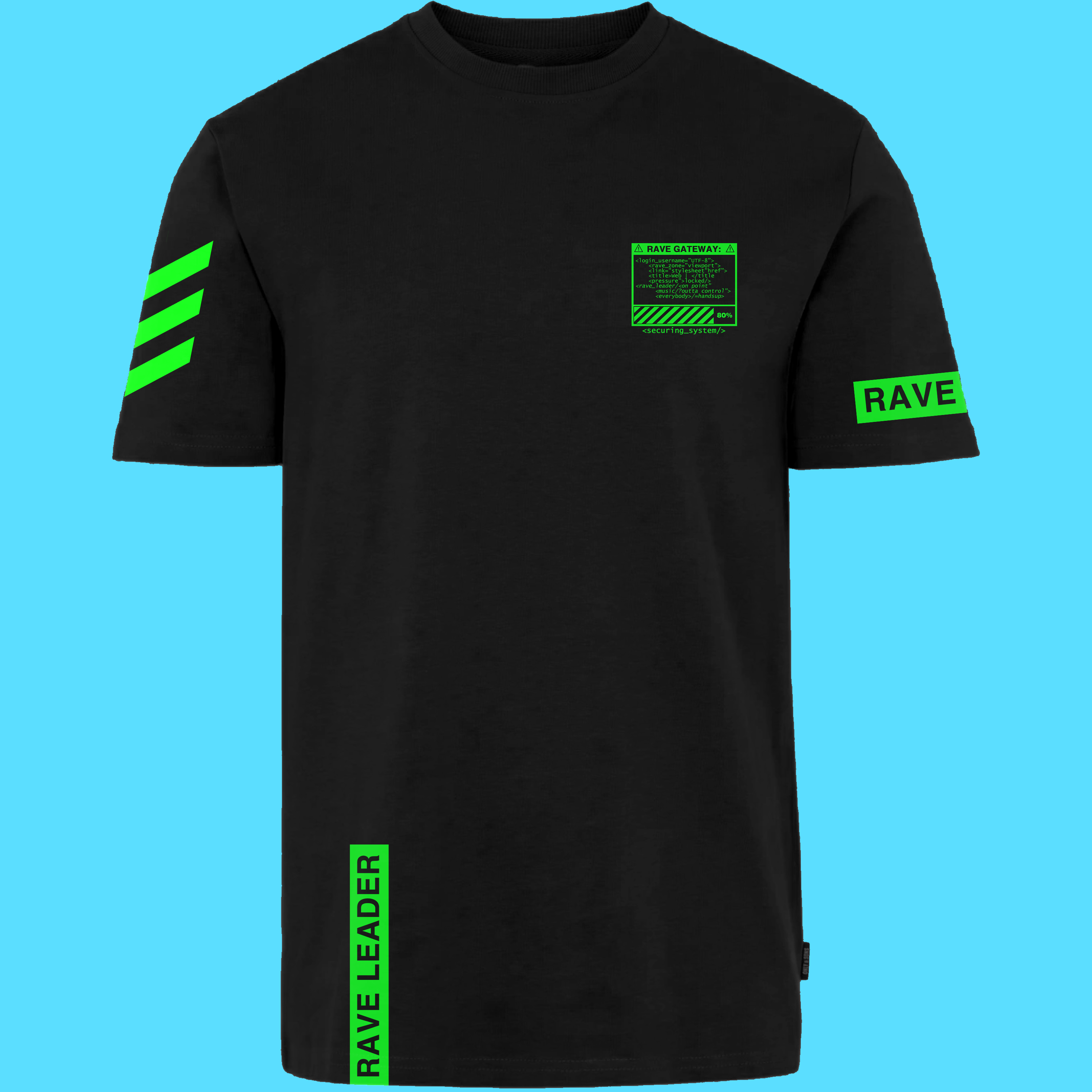 T-SHIRT "RENAISSANCE OF RAVE" OVERSIZED BLACK LIMITED EDITION - Payhip