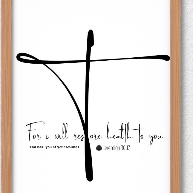 HEALING WALL, Set of 6 scriptural wall art printables - Payhip
