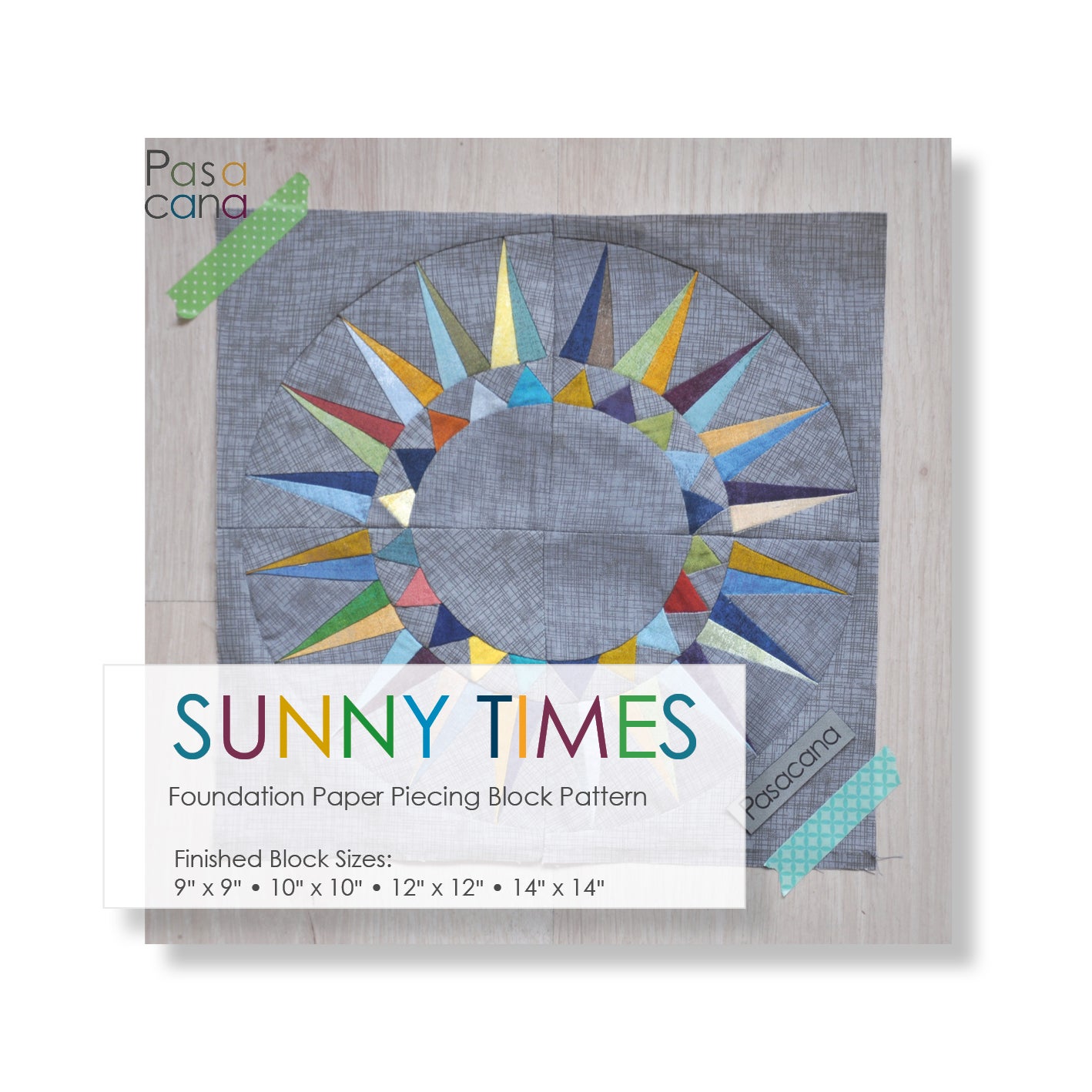 FPP Block Pattern ENGLISH "Aguayo" Patchwork Quilting Foundation Paper Piecing - Payhip