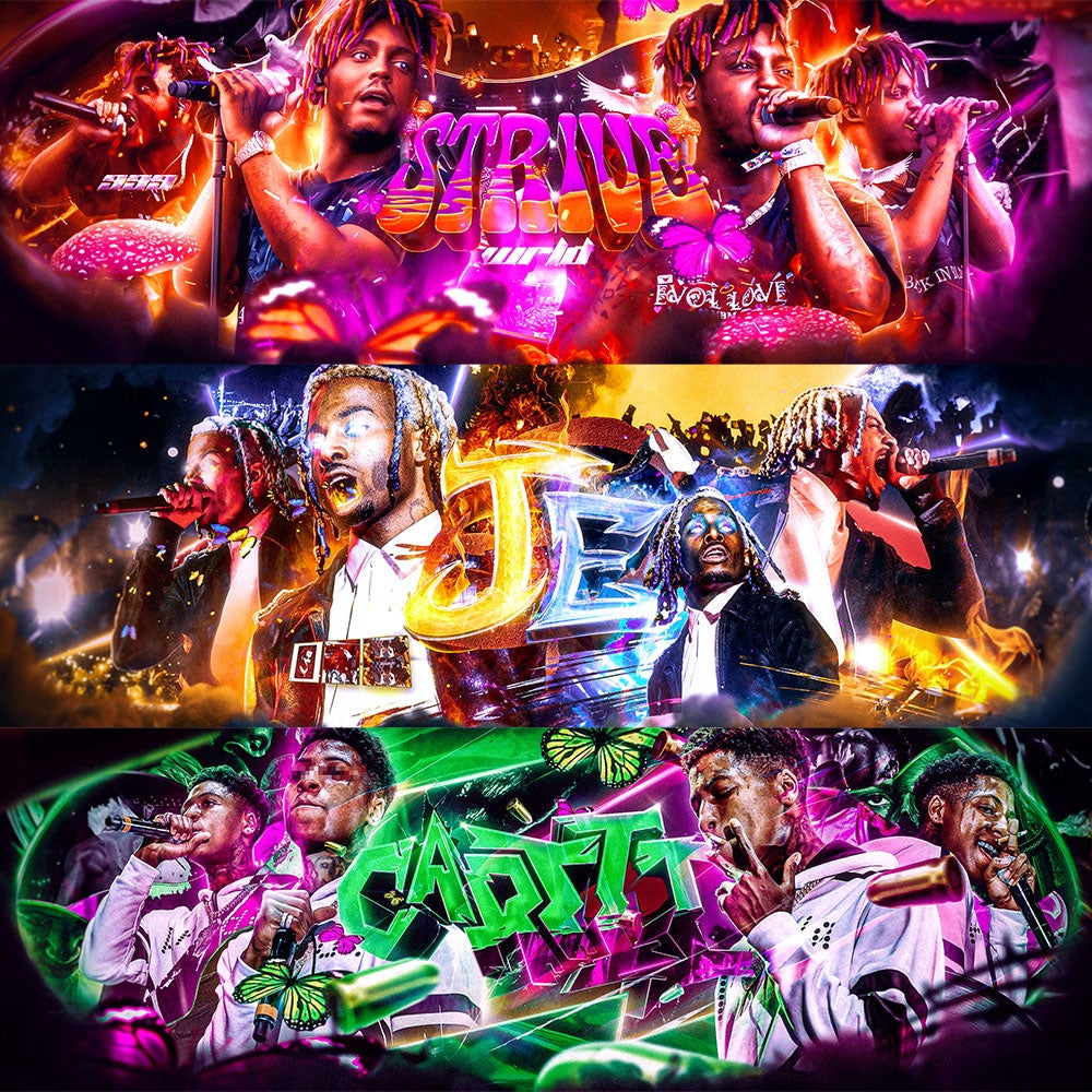 Rapper Header PSD Pack #1 - Payhip