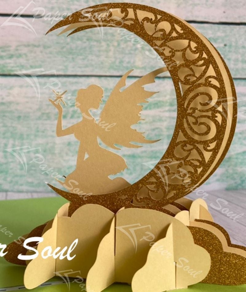 Fairy on the moon pop up card - Payhip
