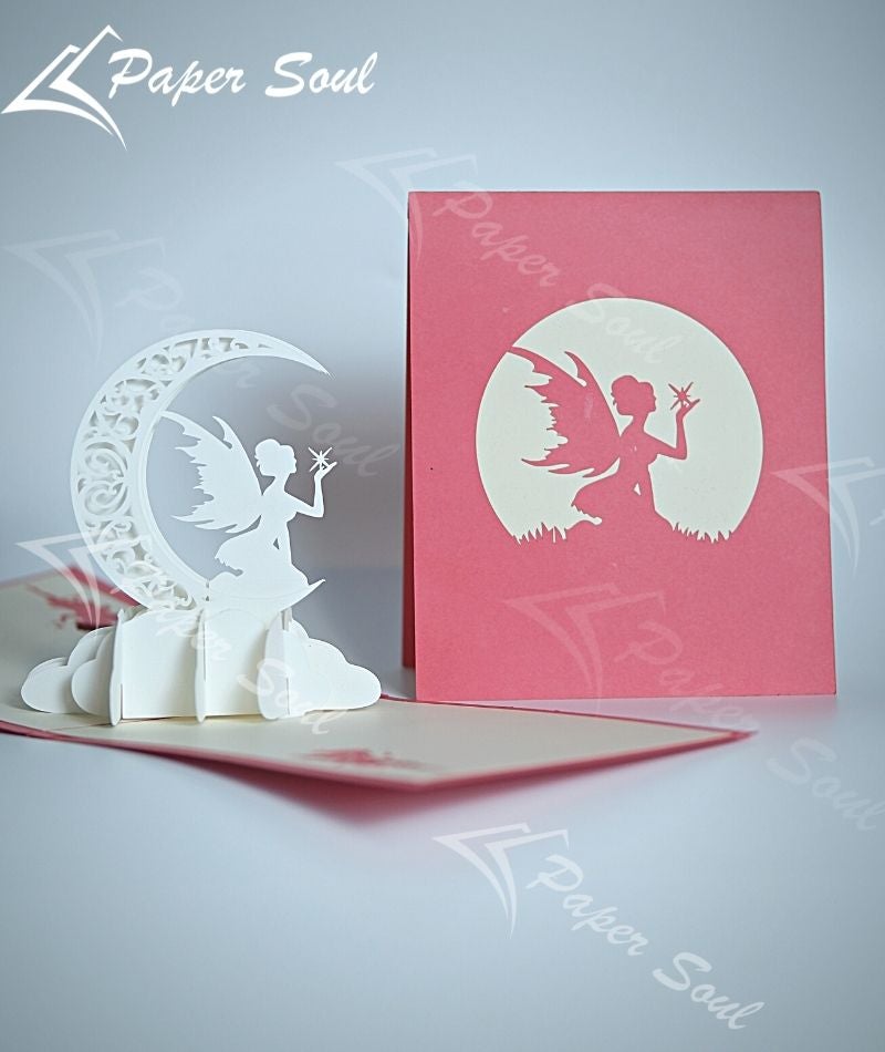 Fairy on the moon pop up card - Payhip