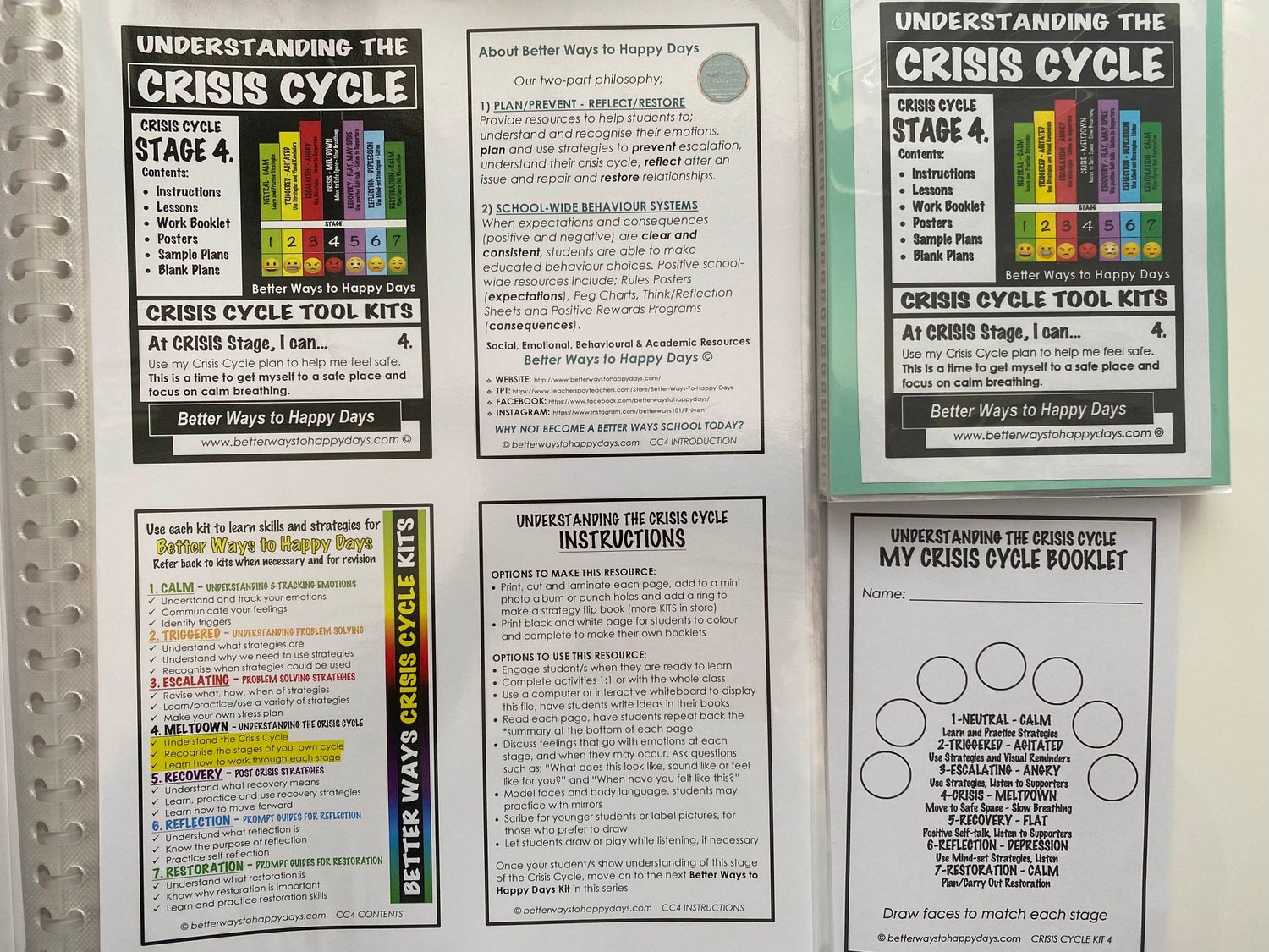 UNDERSTANDING YOUR CRISIS CYCLE - Visual Lesson Flip Cards - Payhip