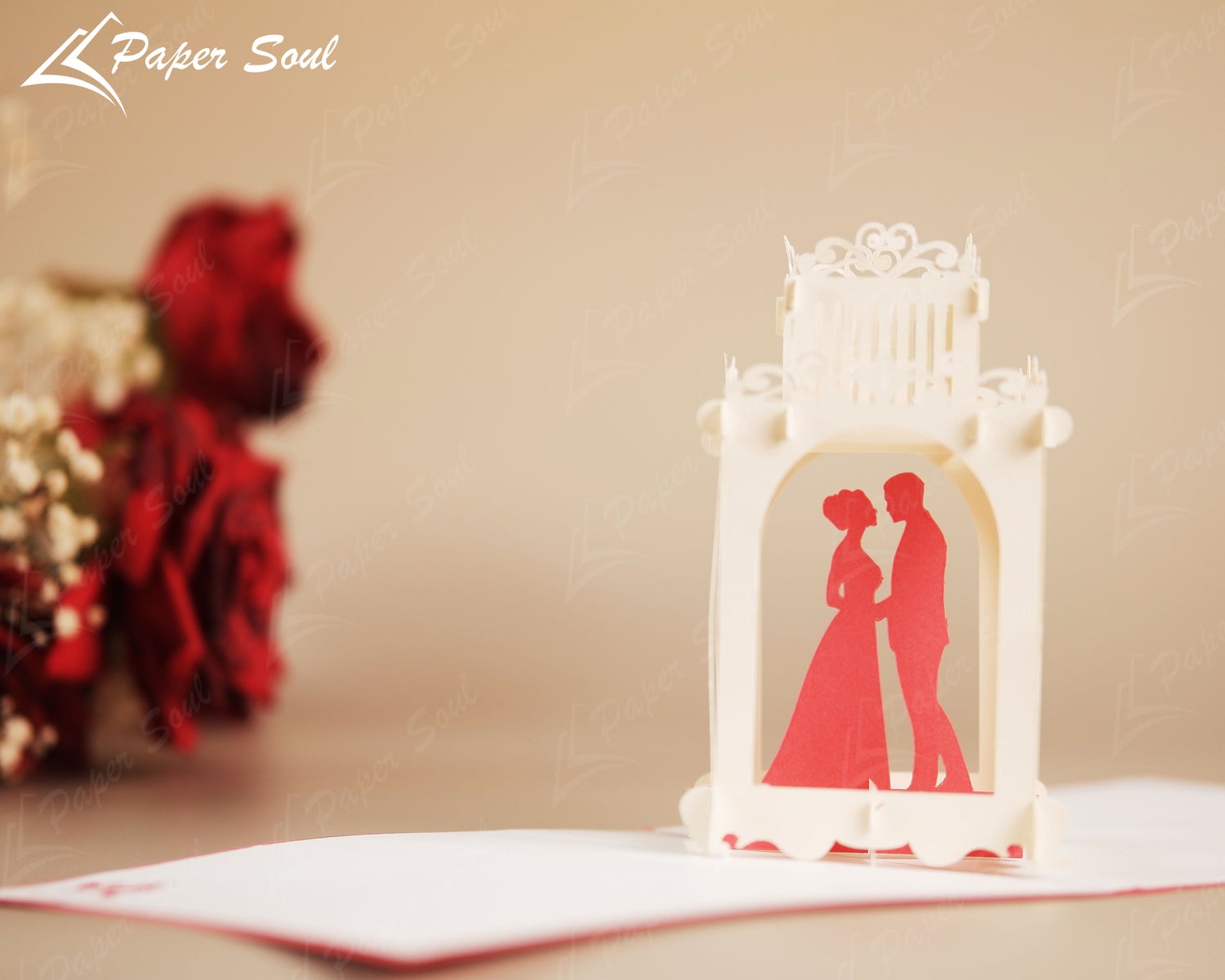 Wedding pop up card template - Payhip