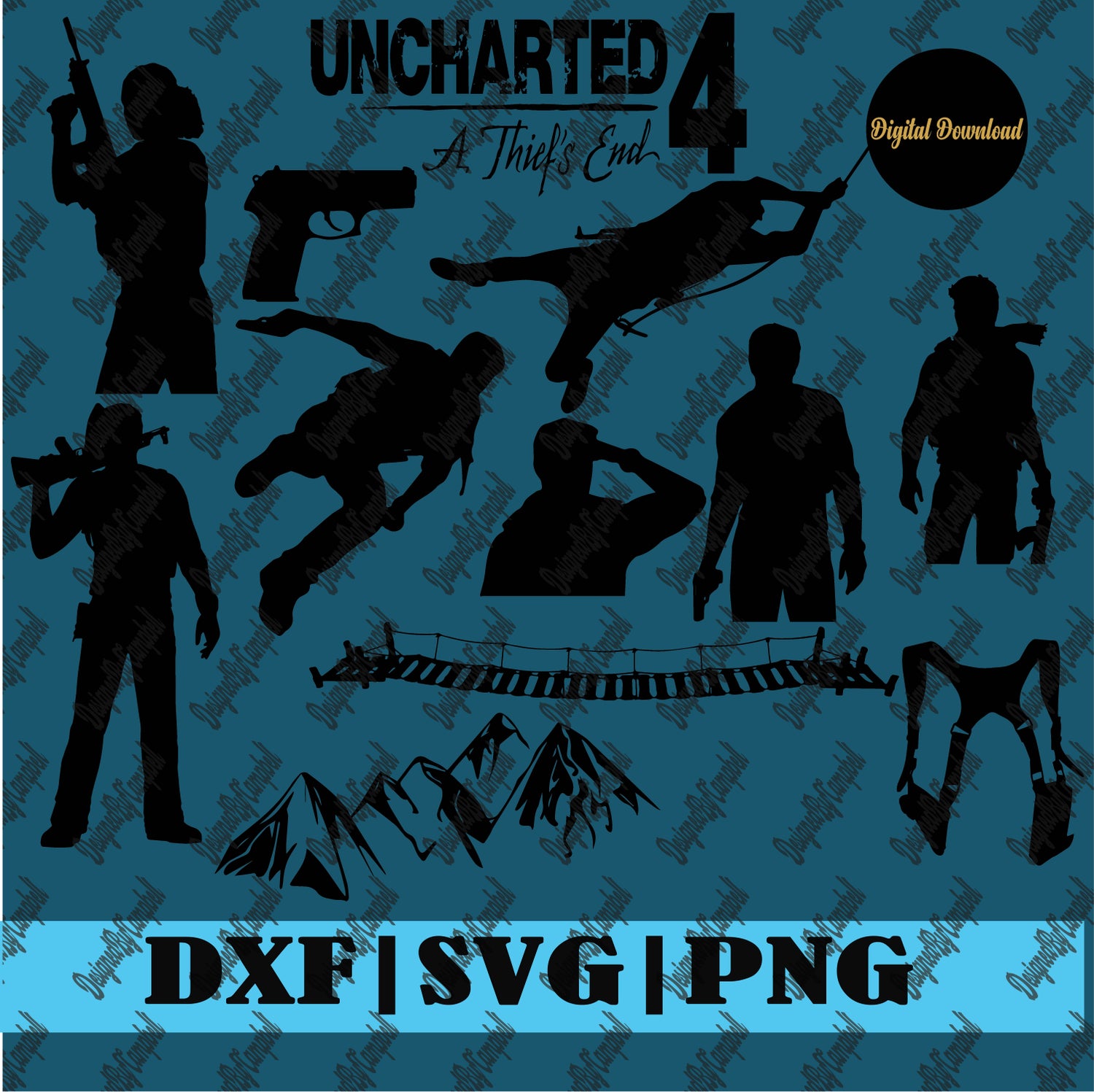 Uncharted SVG | Nathan Drake SVG | Video Game SVG - Payhip